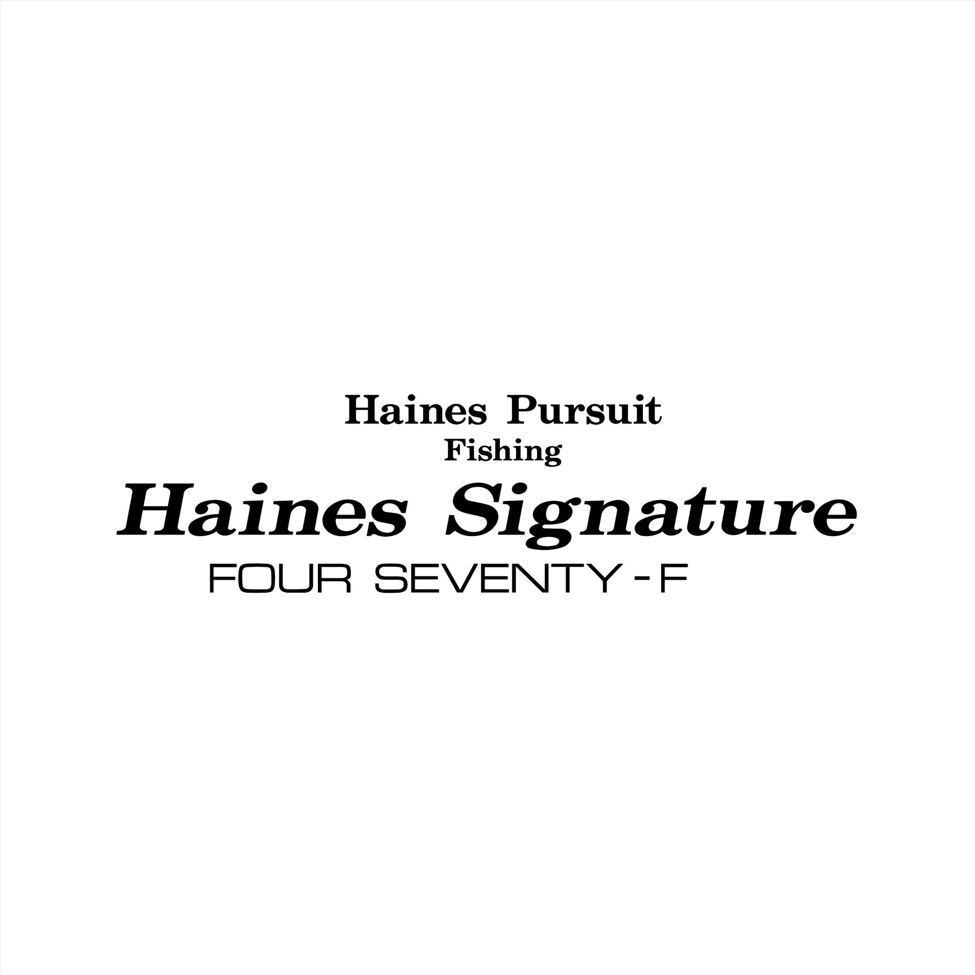 Haines Signature Four Seventy F Decal – Discontinued Decals