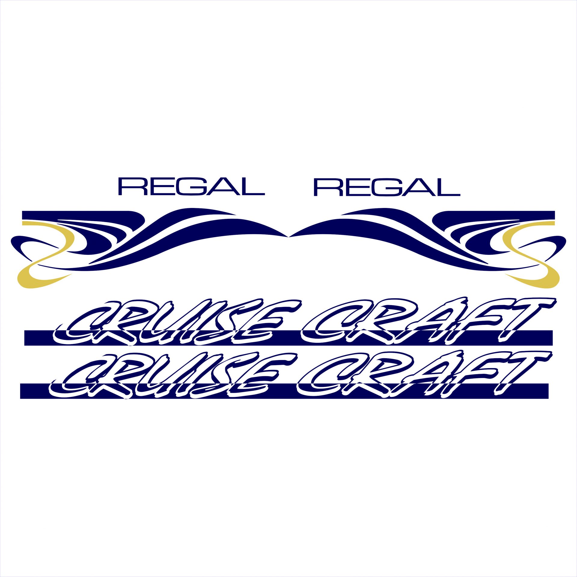Cruise Craft Regal Decal Kit - Discontinued Decals
