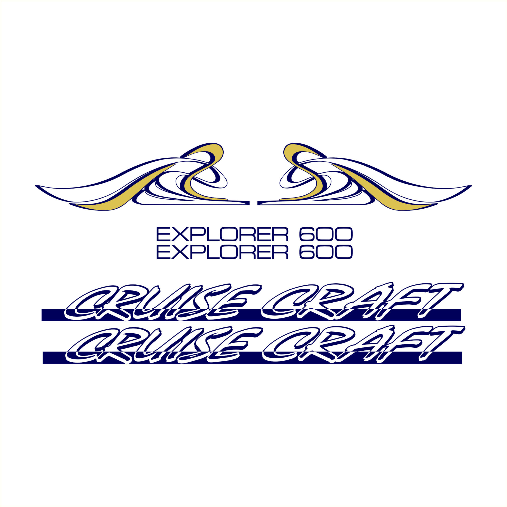 Cruise Craft Explorer 600 Decal Kit – Discontinued Decals