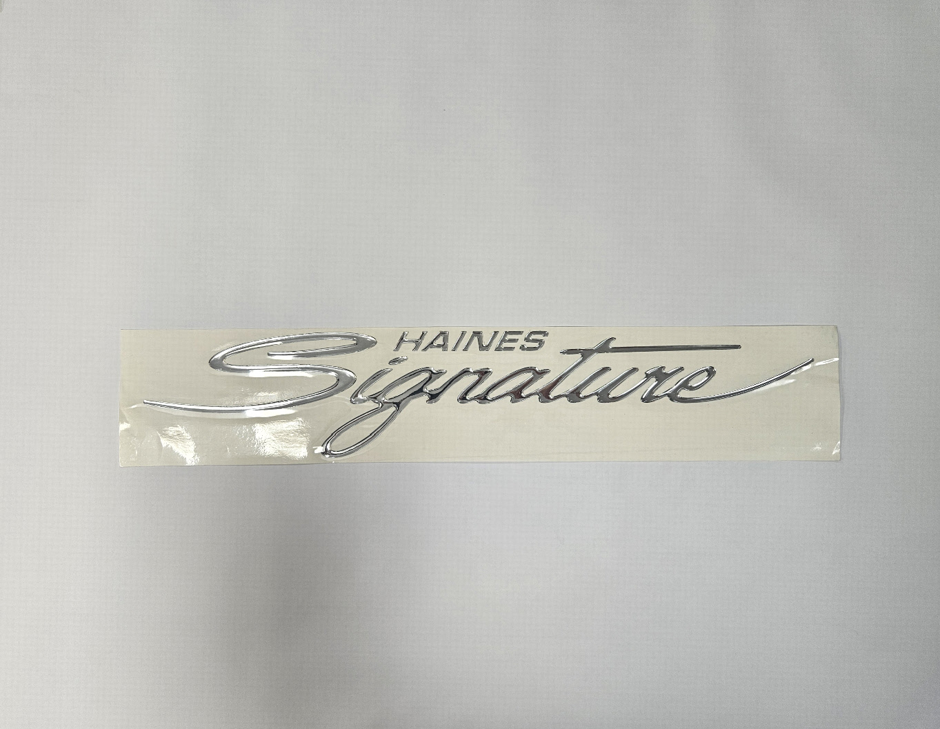 Haines Signature Chrome Domed Decal – Discontinued Decals